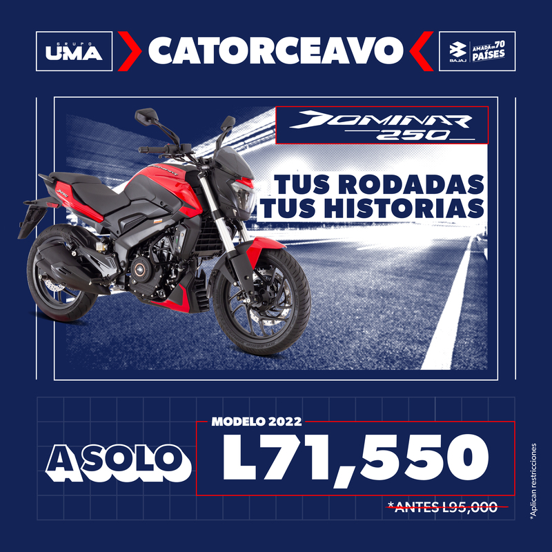 Bono Catorceavo | Motos Bajaj | Grupo UMA Honduras