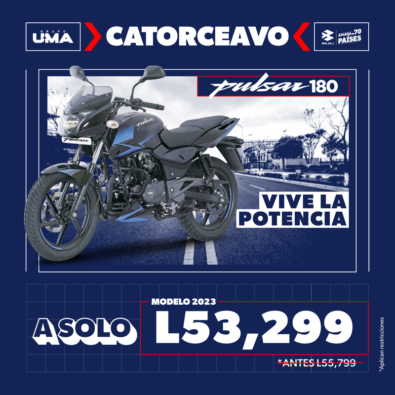 Bono Catorceavo | Motos Bajaj | Grupo UMA Honduras