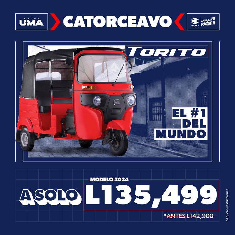 Bono Catorceavo | Motos Bajaj | Grupo UMA Honduras